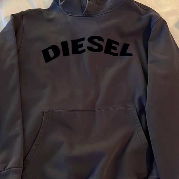 Diesel | Shirts | Diesel Gray Sweatshirt Hoodie In Great Condition ...